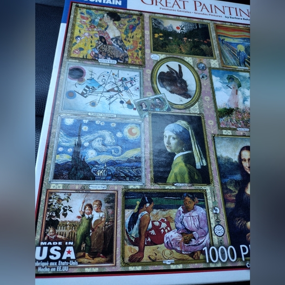 Games | Great Paintings Puzzle By White Mountain | Poshmark